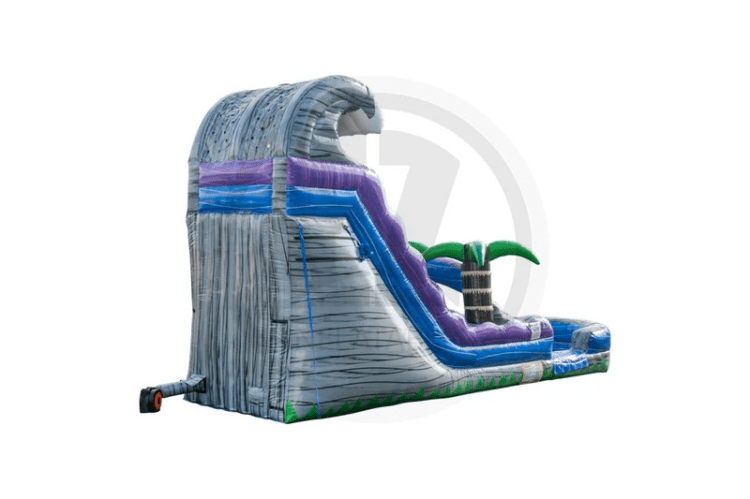 18' Tall Island Crush Water Slide with Splash Down Pool - Checketts ...